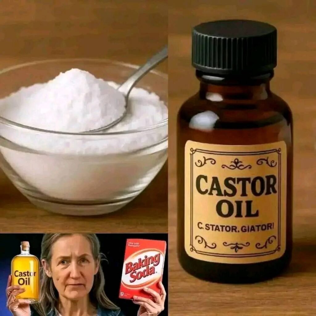The combination of castor oil and baking soda is a simple yet powerful ...